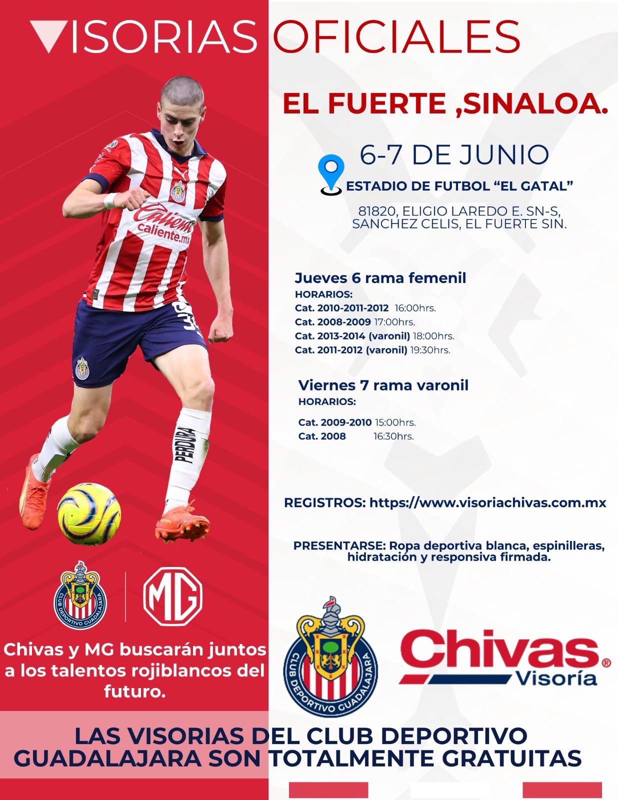 Visorias del Equipo Chivas del Guadalajara en El Fuerte: Una ...